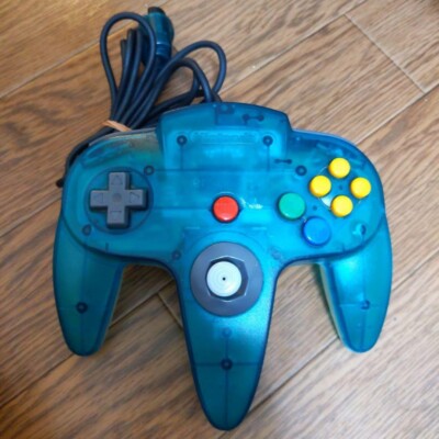 Nintendo 64 N64 Original controller clear blue Official Very good ...