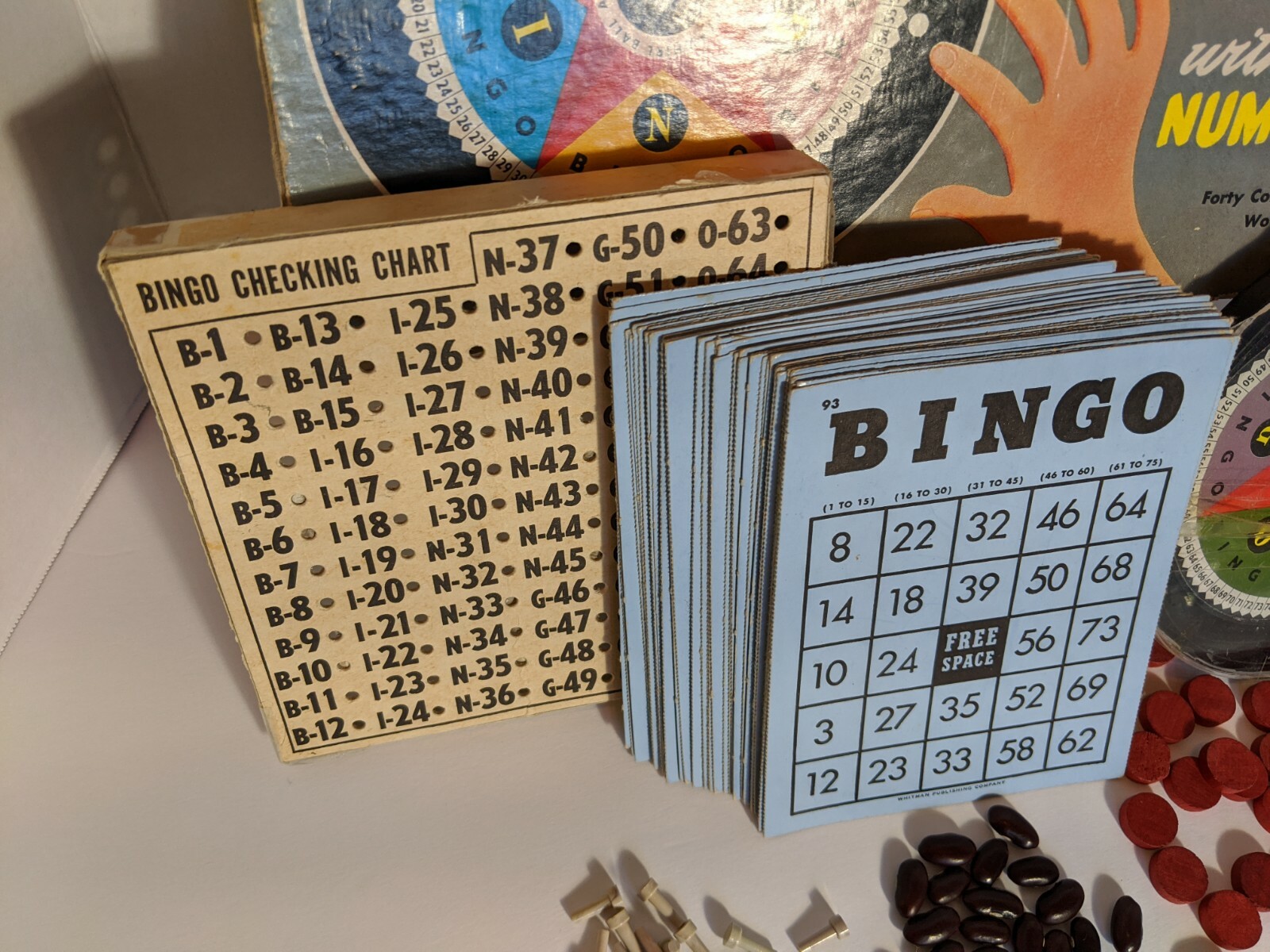 Vintage Bingo Game Whitman 1960s Wheel Cards Just Like Grandma's | eBay