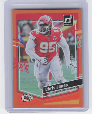 2023 Donruss #142 Chris Jones Jersey Number #/95 | eBay