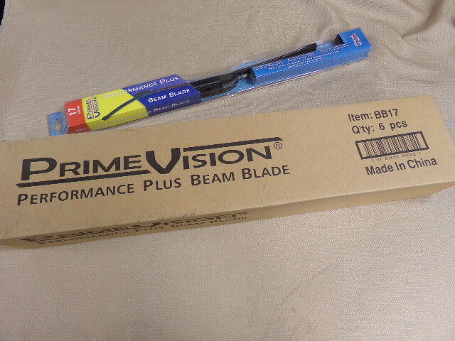 CASE of 6 prime vision BB17 performance plus, 17 inch wiper blades, NEW ...