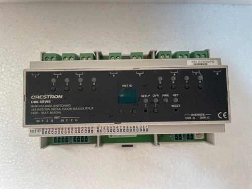 Crestron DIN-8SW8 DIN Rail High-Voltage Switch | eBay