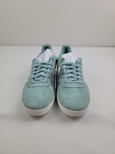 New Adidas Women's Classic Gazelle Suede Shoe Sneaker Hazy Green ...