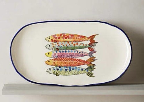 Anthropologie Trattoria Sardina Molto Bene Platter Plate Retired Design ...