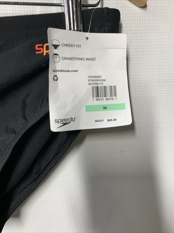 Speedo Eco Endurance Pride Graphic Brief Black Men 34 Underwear ...