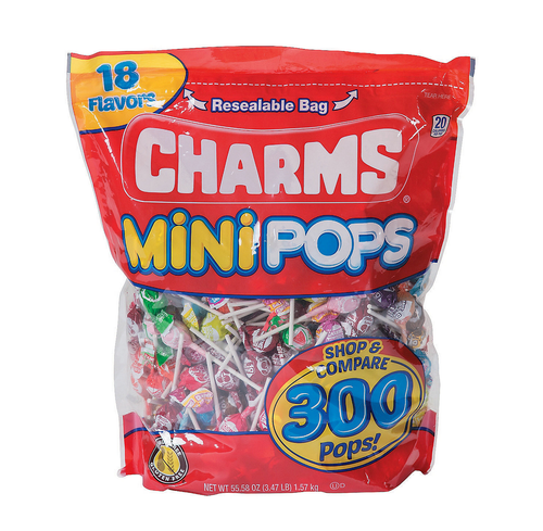 Charms Mini Pops Multicolored Fruit-Flavored, 3/4" Bulk 300 PC | eBay