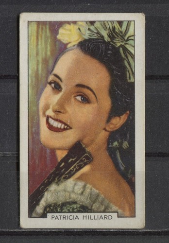 Patricia Hilliard Vintage Movie Film Star Trading Card 1935 Gallaher ...