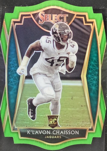 2020 Panini Select Football Premier Level #192: K'Lavon Chaisson Neon ...