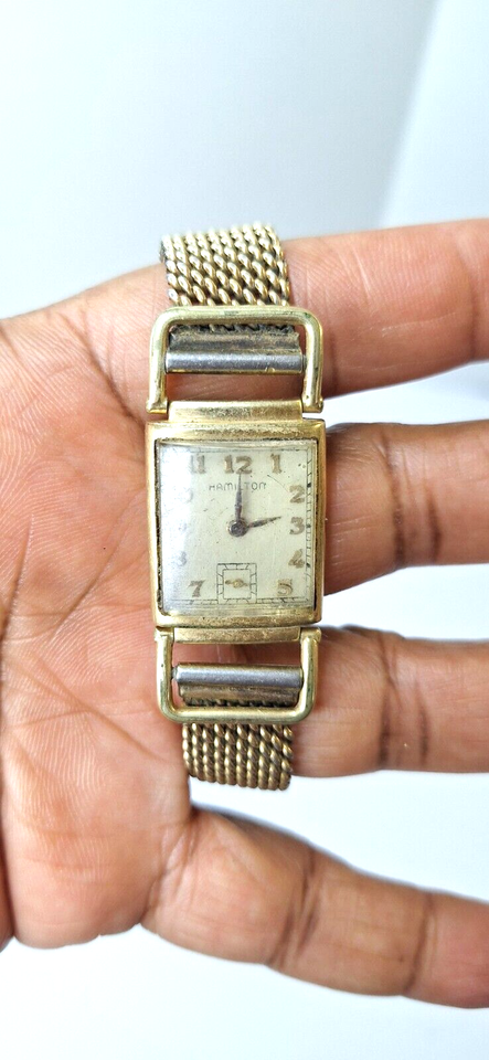 VINTAGE HAMILTON BAILEY 925 14 K GF 19 JEWELS MEN’S WATCH, NOT WORKING! | eBay