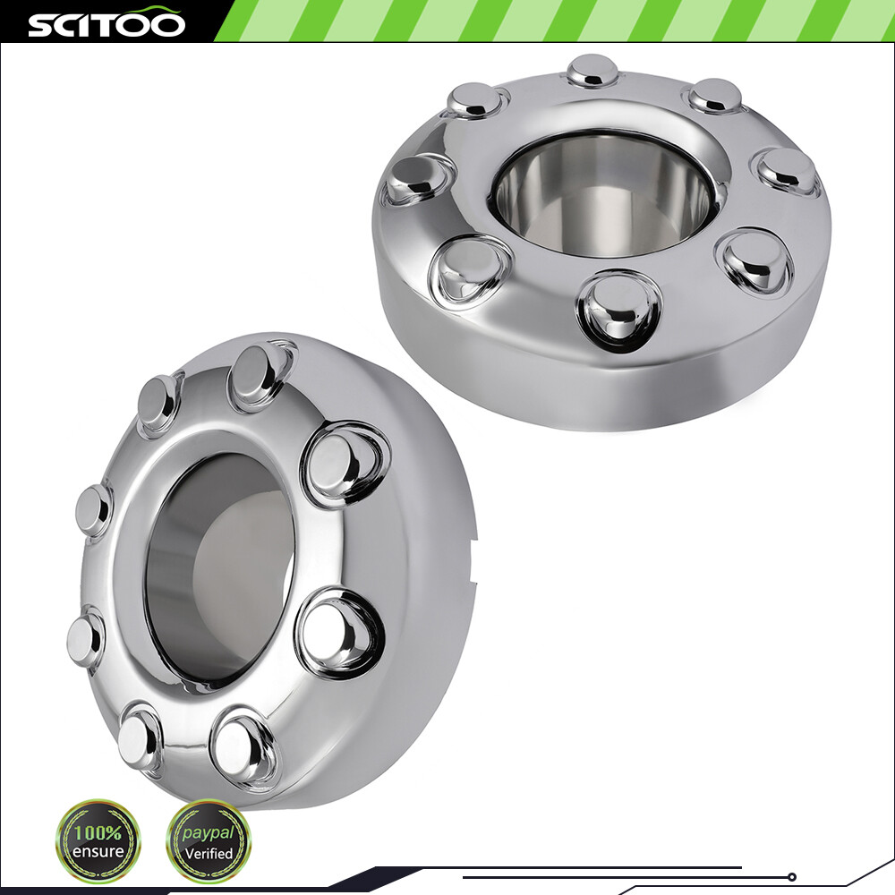 (2) For 2005-2018 Ford F350 Super Duty Chrome Center Hub Cap 8 Lug ...