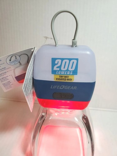 Life Gear - Mini Glow LED Multi Mode Lantern / Red Night Light + Safety ...
