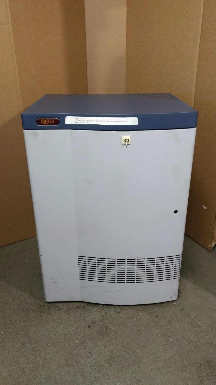 1 USED OCTEL A250 8-PORT VOICE MAIL SYSTEM w/MODULES & CARDS ***MAKE ...