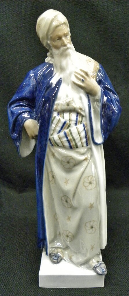 Royal Copenhagen Nathan the Wise 14" Judaica Figurine #1413 MINT; Adolf ...