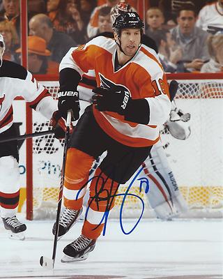 RJ Umberger Signed 8x10 Photo Philadelphia Flyers Autographed COA B | eBay
