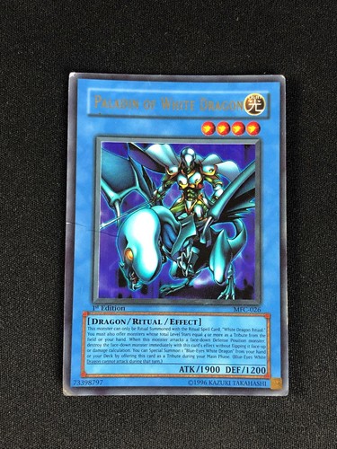 YUGIOH PALADIN OF WHITE DRAGON MFC-026 1ST ULTRA HP/CREASES | eBay