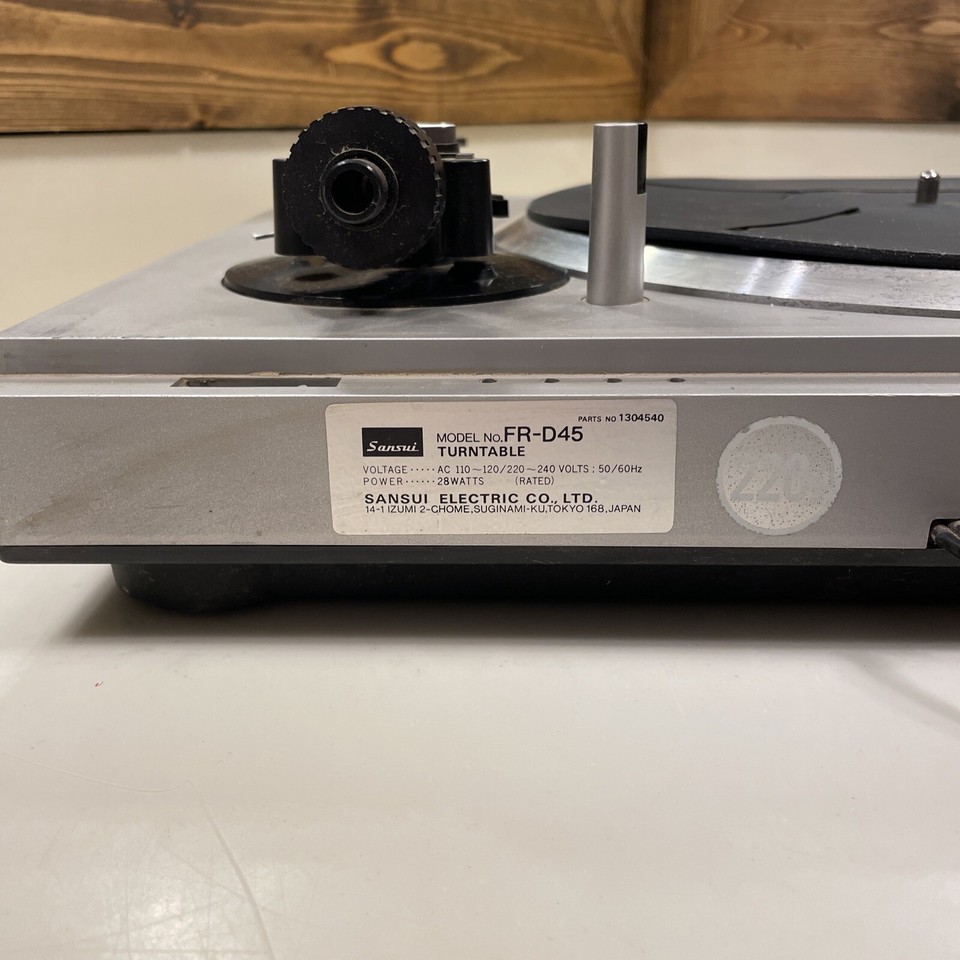 Sansui FR-D45 Computerized Fully Automatic Direct Drive Turntable | eBay
