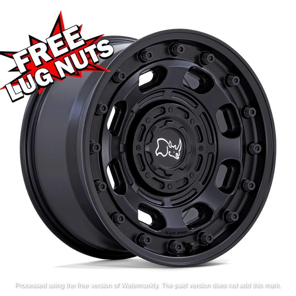 17 inch 17x8.5 Black Rhino ATLAS MATTE BLACK wheel rim 6x135 -10 | eBay