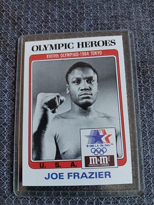 Joe Frazier #15 Olympic Heroes Card 1983 M&M Boxing Gold 1964 Olympics ...