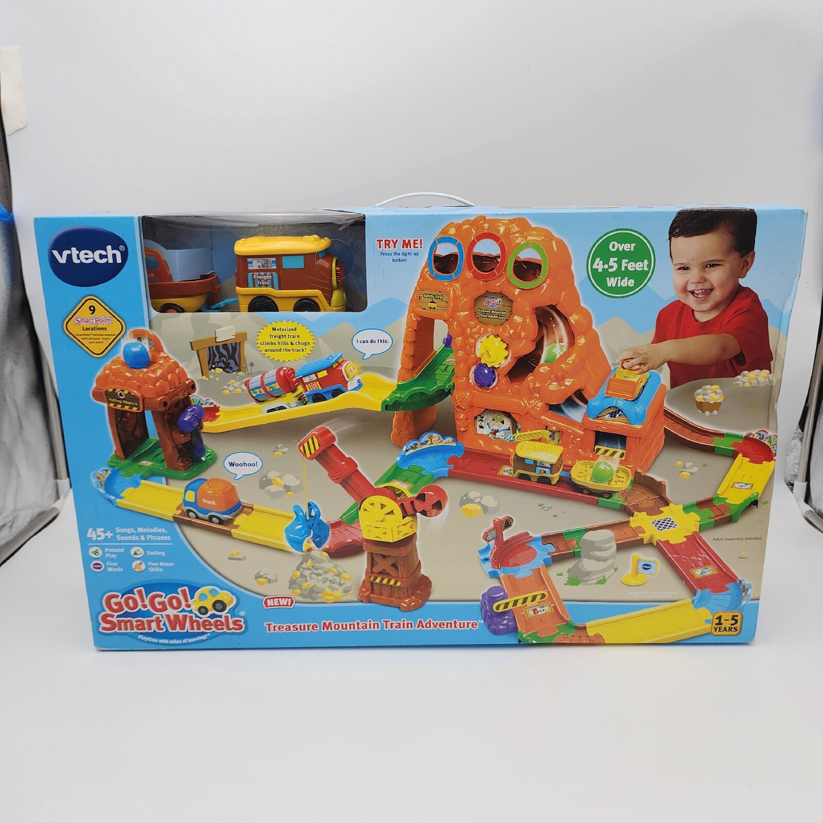 VTech Go Smart Wheels Treasure Mountain Train Adventure Freight Tracks ...