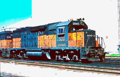 ORIGINAL KODCHROME SLIDE SOO LINE SD-40 #2045 KANSAS CITY, MO MARCH 29, 1991 | eBay