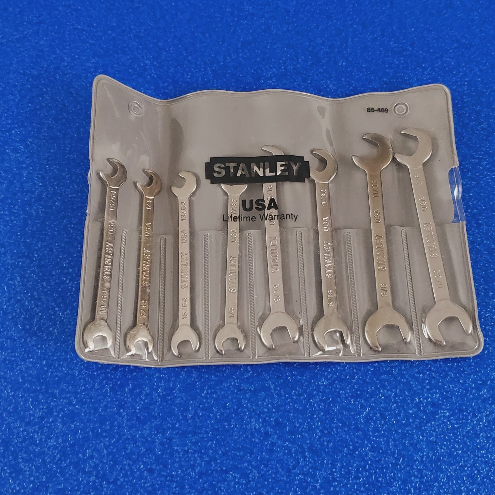8pc SAE IGNITION WRENCH SET STANLEY USA PART# 85-469 CLASSIC OP TOOL ...