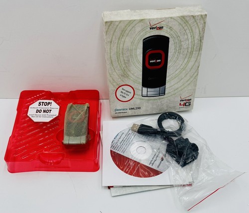 Pantech UML290 Verizon 4G LTE USB Laptop Modem w/ Original Box & SIM ...