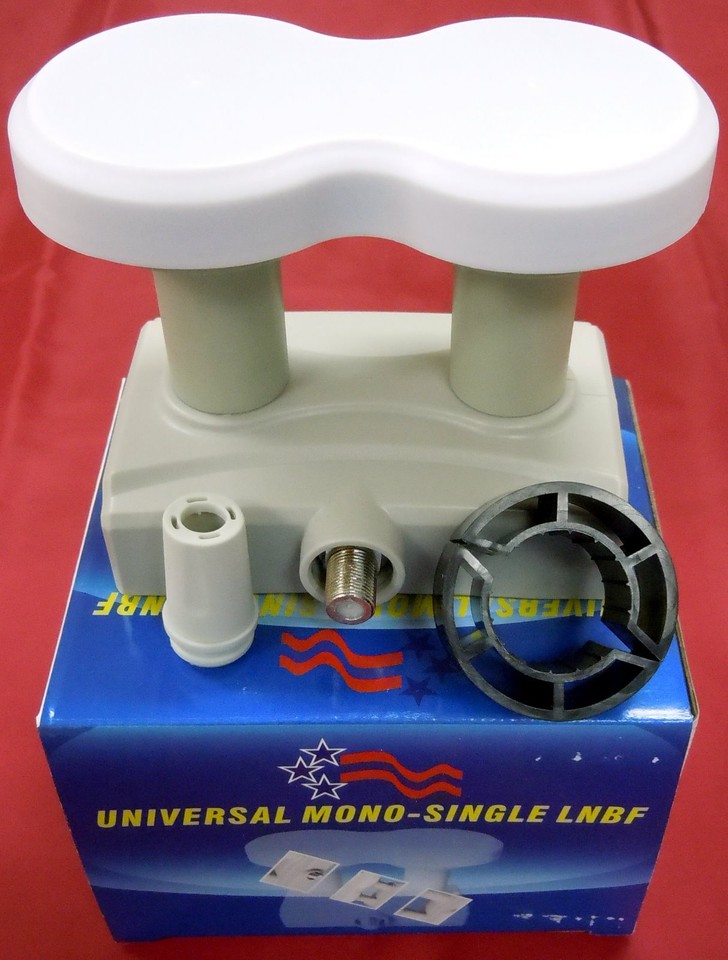 FTA UNIVERSAL 4 Degree Mono Single MONOBLOCK Ku Band LNB LNBF Mono ...