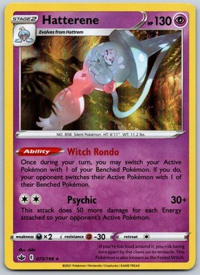 Hatterene Holo Rare SWSH06: Chilling Reign 073/198 NM | eBay