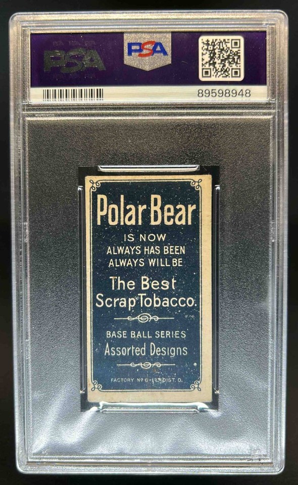 1909-11 T206 Polar Bear Nap Lajoi Rookie RC #NL PSA 4 HOF Cleveland ...