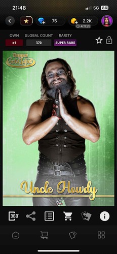 Uncle Howdy WWE Topps Slam DIGITAL Gold Label Super Rare Card - *370cc 2025 | eBay