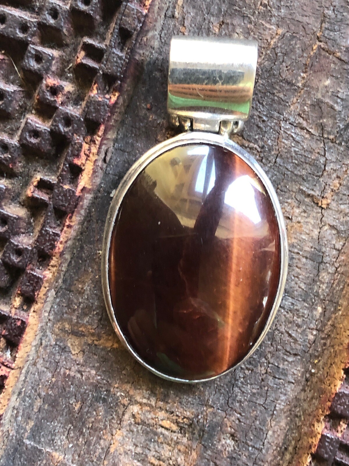 Exex Claudia Agudelo Sterling Pendant Red Striped Ag… - Gem