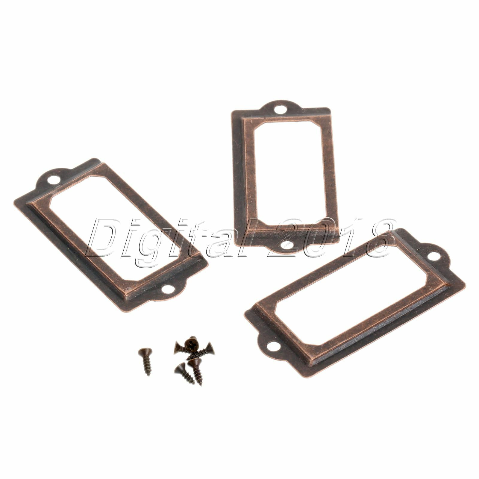 12pc Drawer Cabinet Frame Label Tag File Name Card Holder Accessories ...