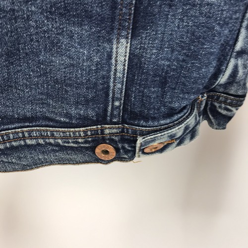 Vintage Parasuco Jeans Cropped Denim Jacket Distressed Riveted XS ...