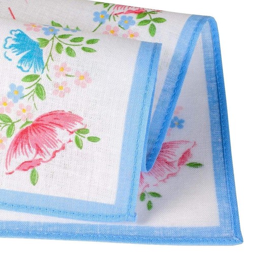 women's Cotton Floral Pattern Handkerchief Assorted for girls & women ...