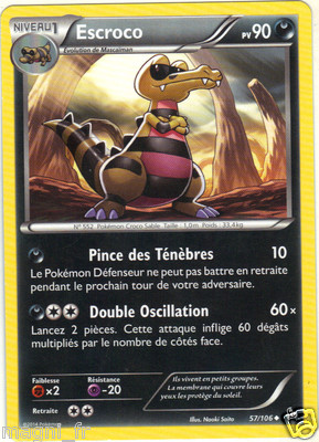 Pokemon n° 57/106 - ESCROCO - PV90 (A4195) | eBay