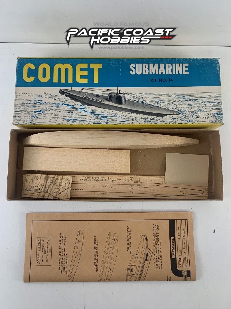 Comet Vintage Balsa Ship Model Submarine Kit J4 | eBay