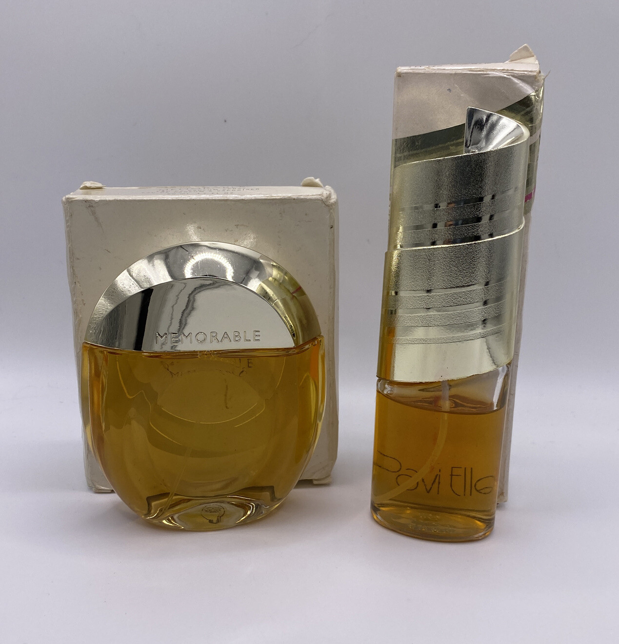 Vintage Lot 2 Avon Pavi Elle Cologne 1 fl oz Memorable Parfum 1.7 fl oz ...