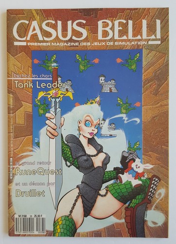 CASUS BELLI #38 RPG MAGAZINE AD&D CTHULHU RUNEQUEST WITH MAP 1987 ...