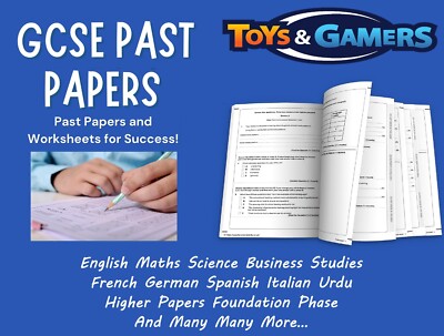 GCSE Past Test Paper Booklets & Answers Maths English Science & Other ...