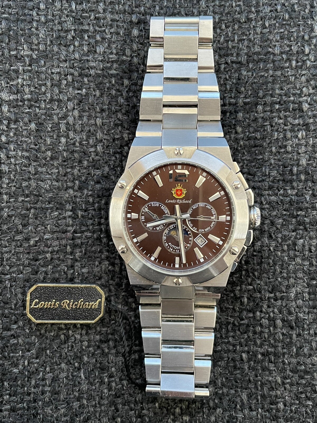 Louis Richard Automatic Multi-Function Mens Analog Watch | eBay