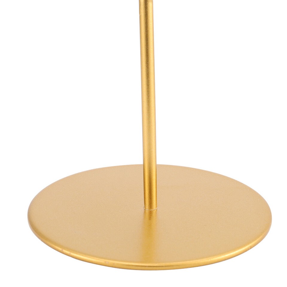 Desktop Mini Makeup Mirror Portable Swivel Gold Metal Stand Vanity ...