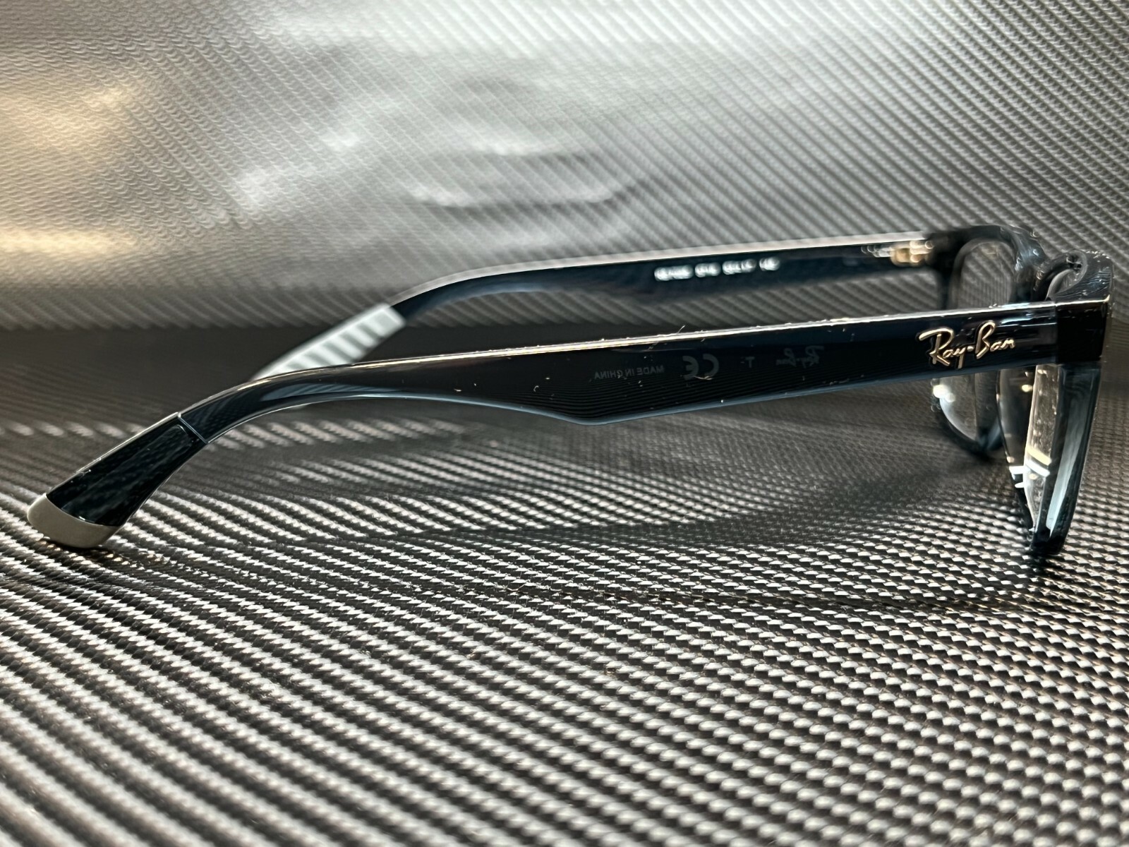 Authentic Ray-Ban RX7025 5719 Transparent Grey Blue 55/17/145 RX ...