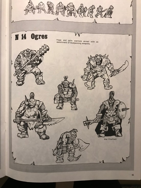1984 Citadel Nick Lund's Chronicle Miniatures N14 Orgres-Unnamed Ogre ...