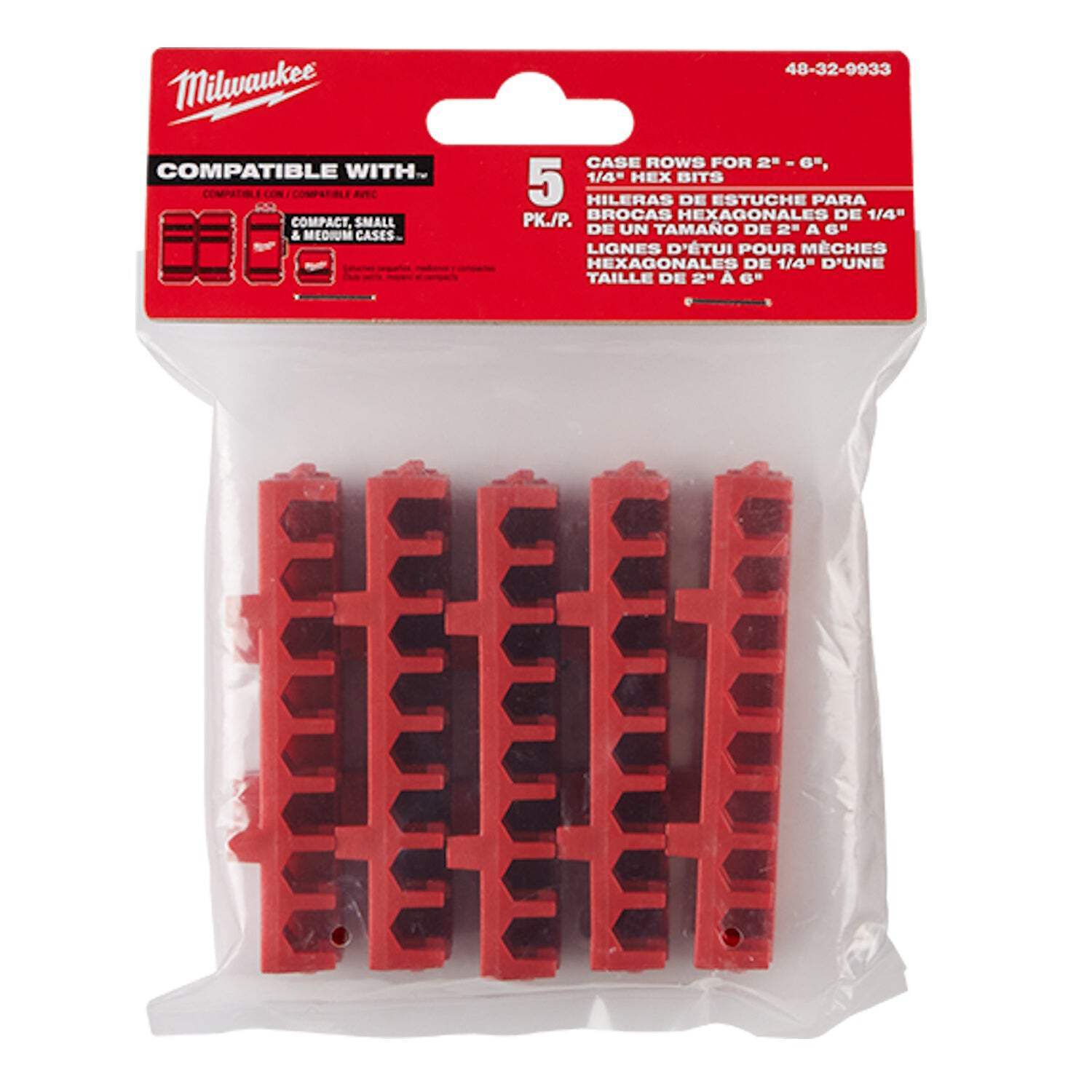 Milwaukee 48-32-9933 Small & Medium Case Rows for Impact Driver ...