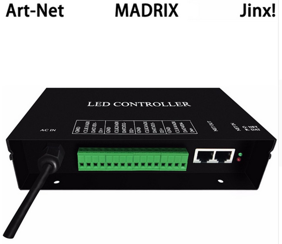DMX512 led artnet controller supports artnet protocol 4 universes ...