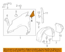 Cadillac GM OEM 10-16 Srx-fender Front Bracket Left 20802742 for sale ...