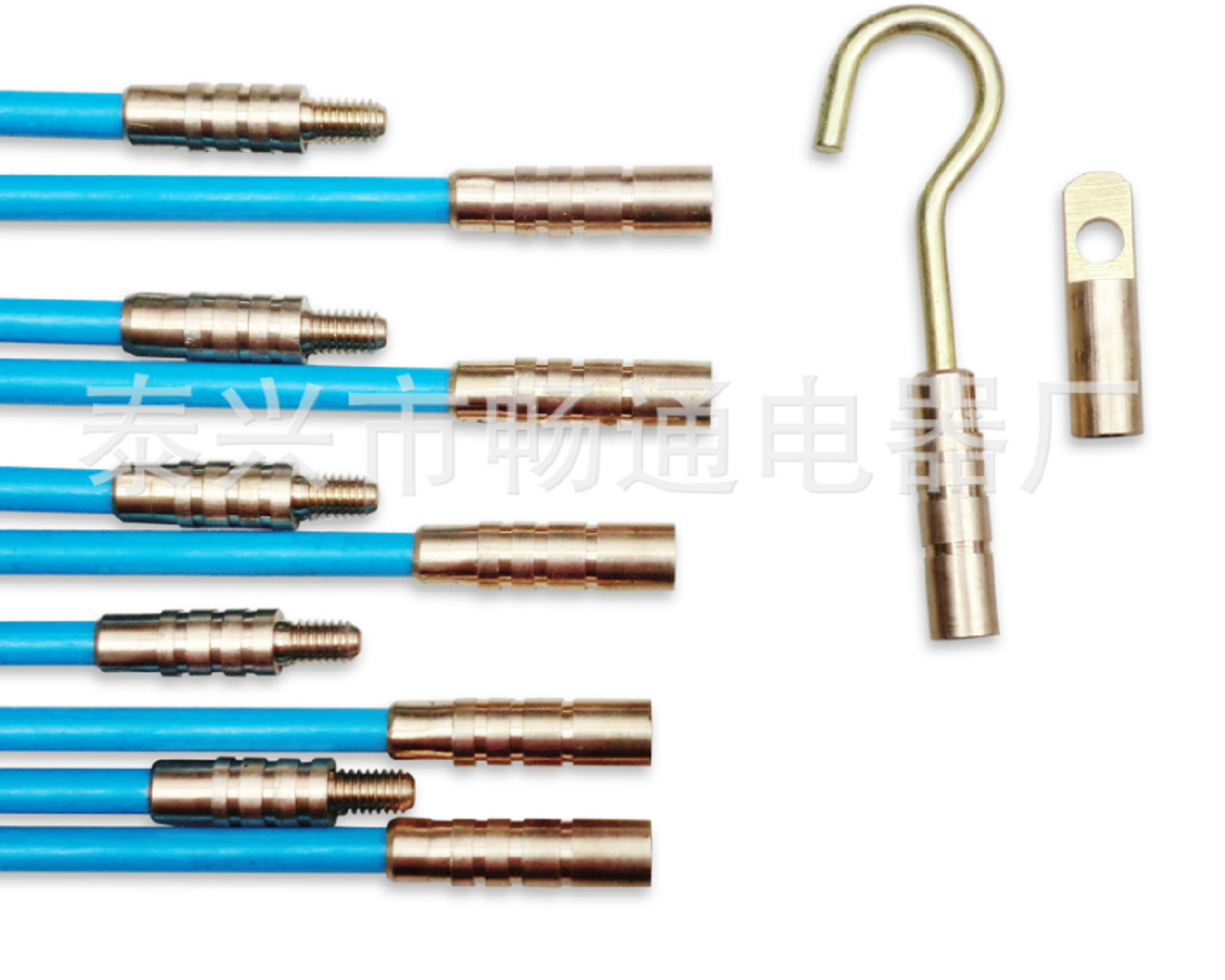 4mm Fiberglass Cable Wire Rod Electrician Push Puller Duct Rodder Snake ...