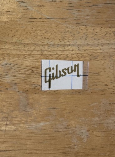 Gibson Guitar Headstock Logo & Crown ~ Die-Cut Vinyl Decals ~ OEM Size ...