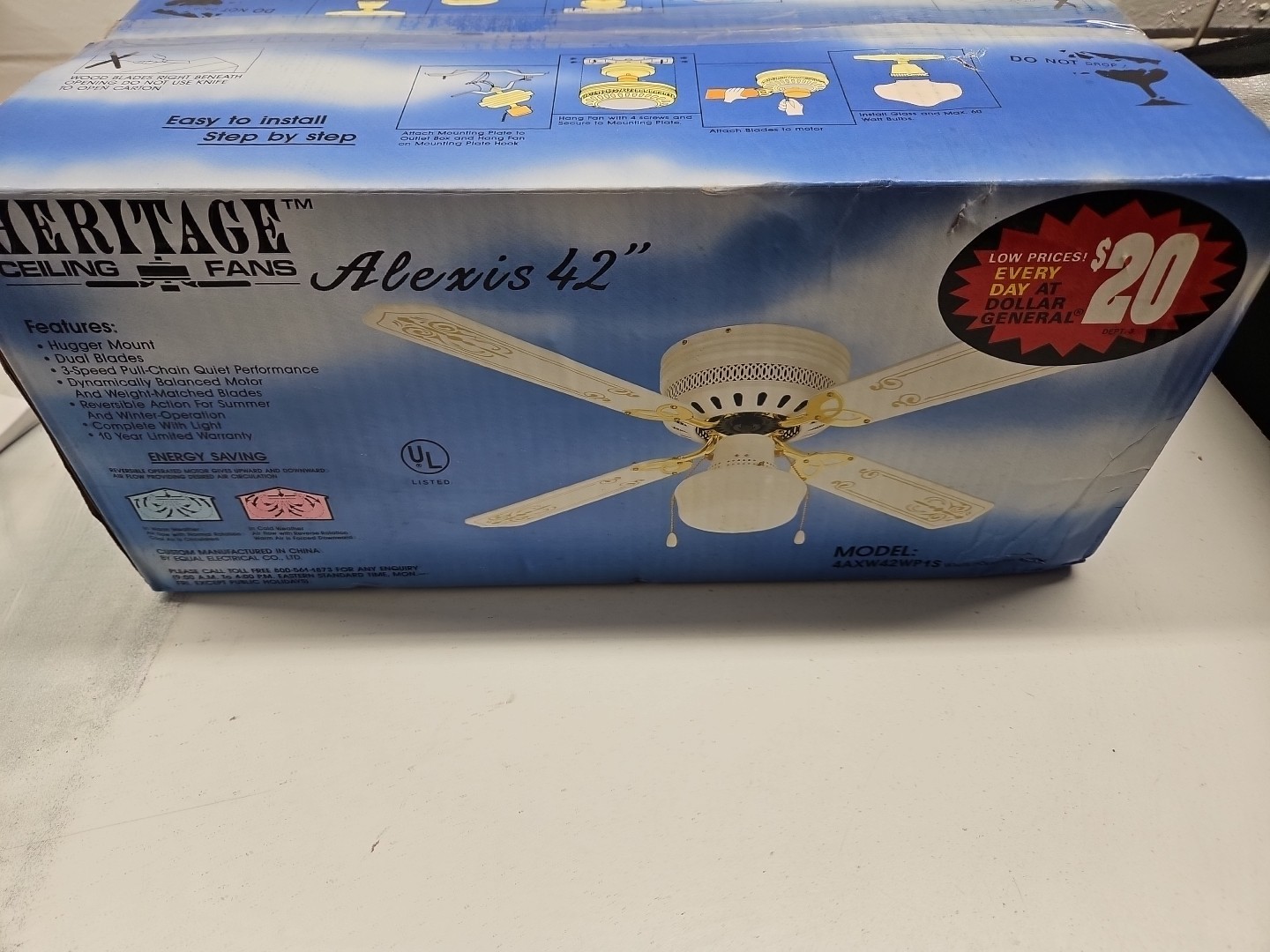 Brand New Vintage Heritage Ceoling Fans Alexis 42" | eBay