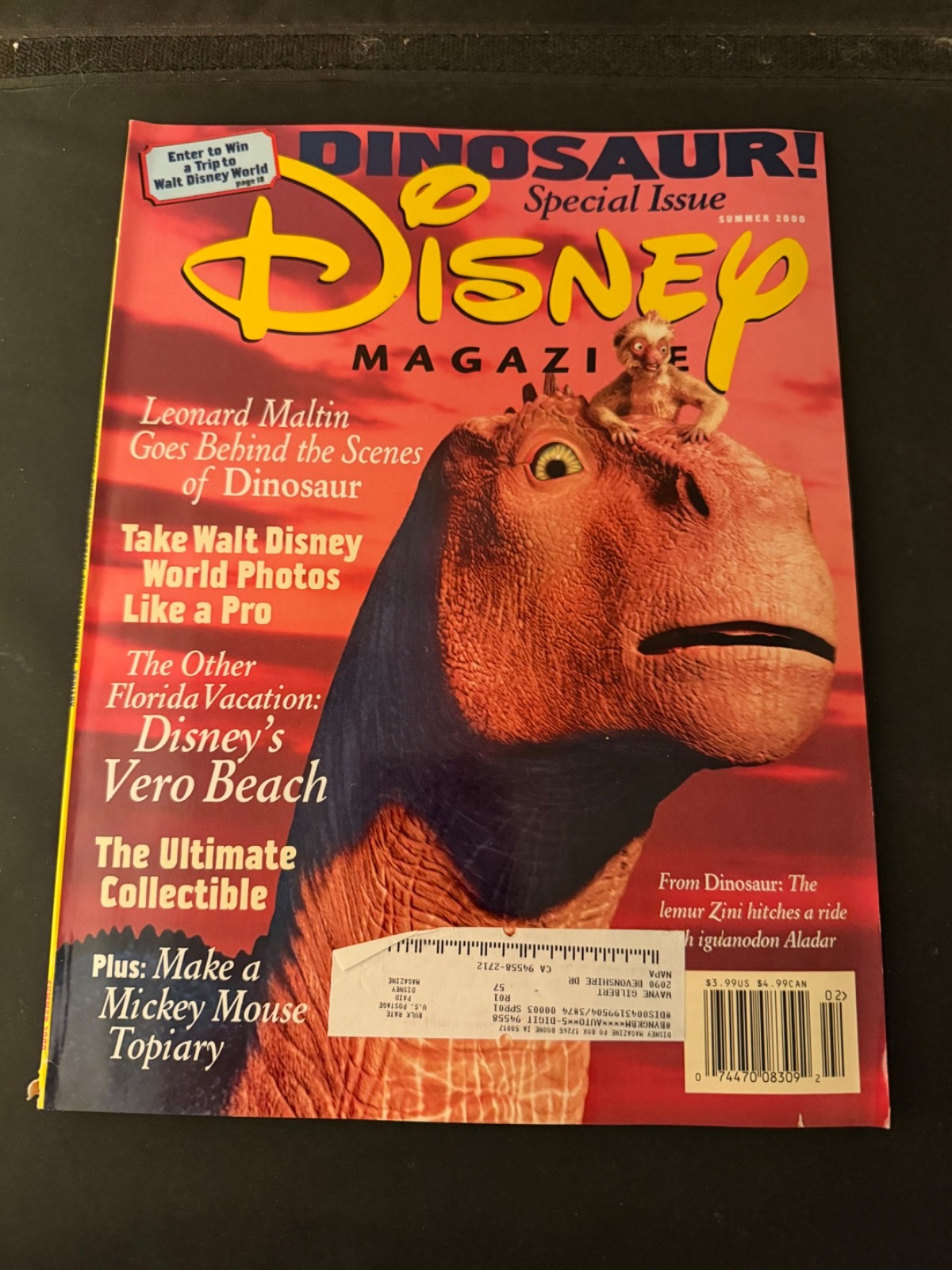 Summer 2000 The Disney Magazine Dinosaur Movie Special Issue | eBay