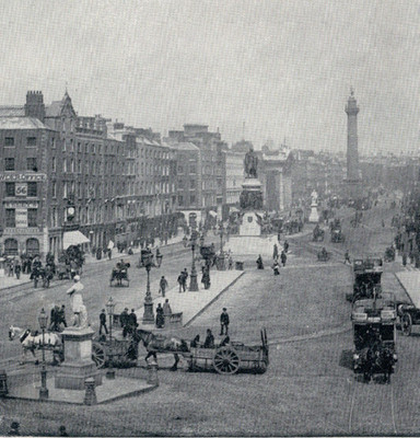 Sackville Street Dublin Busy City View, Ireland 1892 Antique Print | eBay